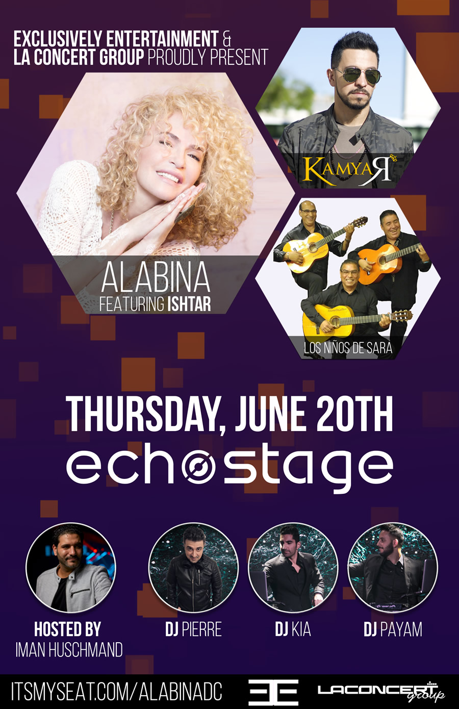 Alabina in DC featuring Kamyar Boxoffice | itsmyseat.com