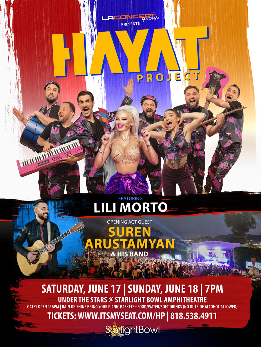 Hayat Project Ft Lili Morto / Suren Arustamyan & Band June 17/18 2023